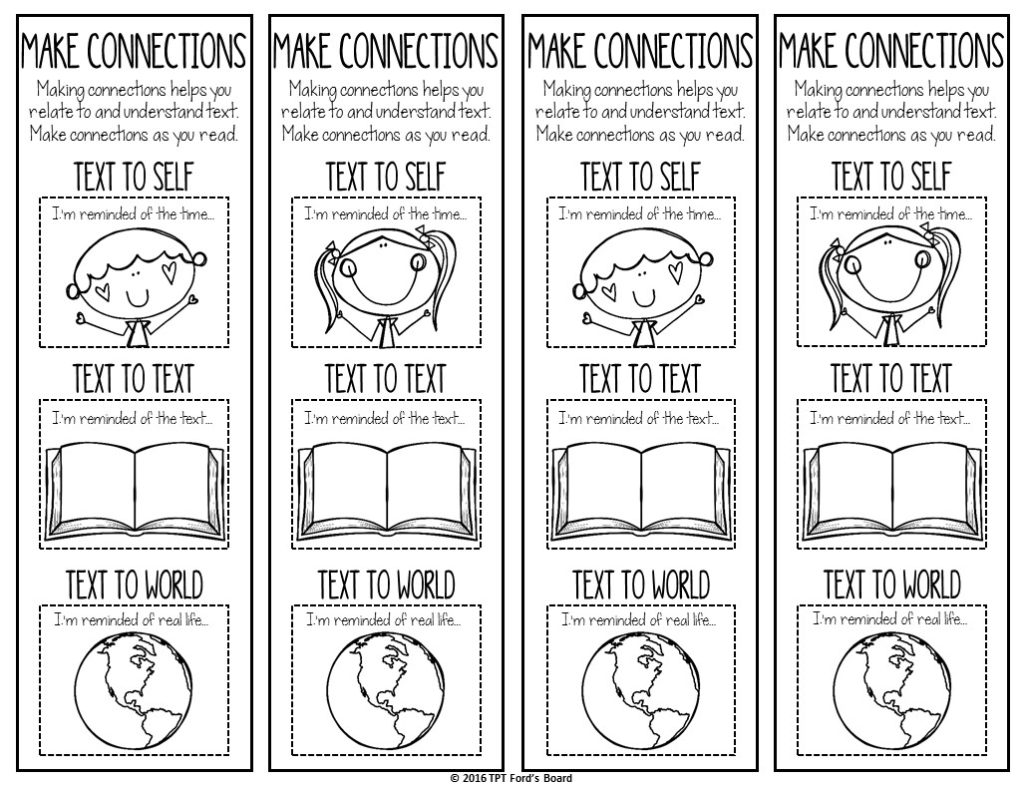 Sticky Note Reading Comprehension Bookmarks - Set 1 • Ford's Board