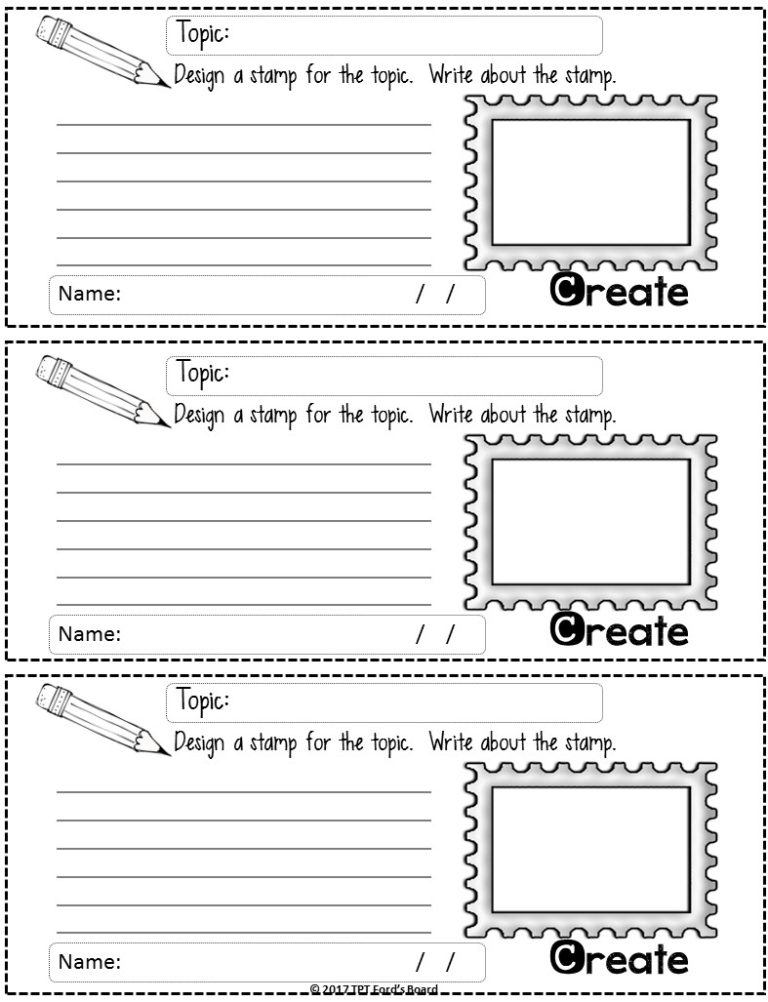 Bloom's Taxonomy Exit Slips - Set 2 • Ford's Board